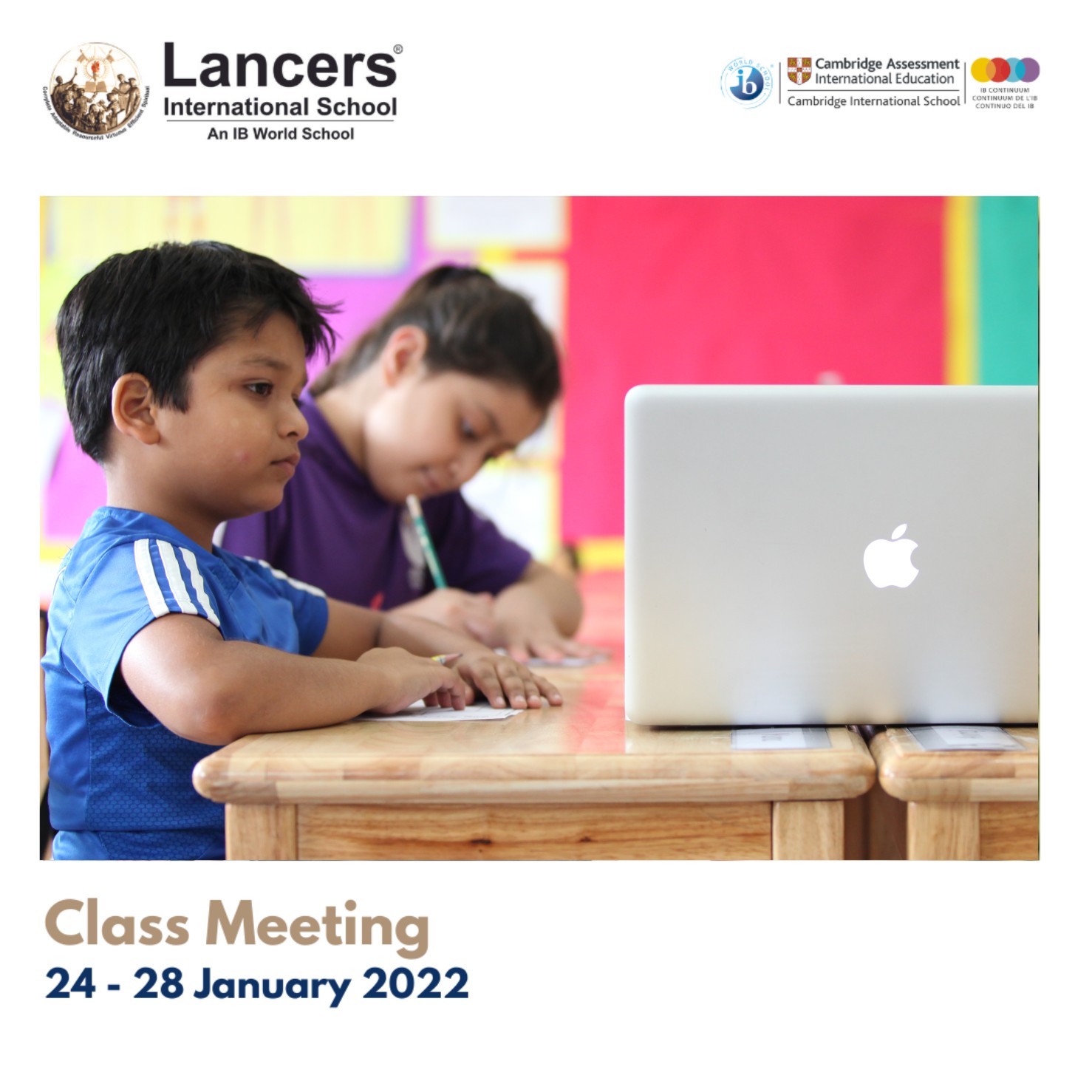 24th January 2022 - 28th January 2022 Class Meetings - Lancers ...
