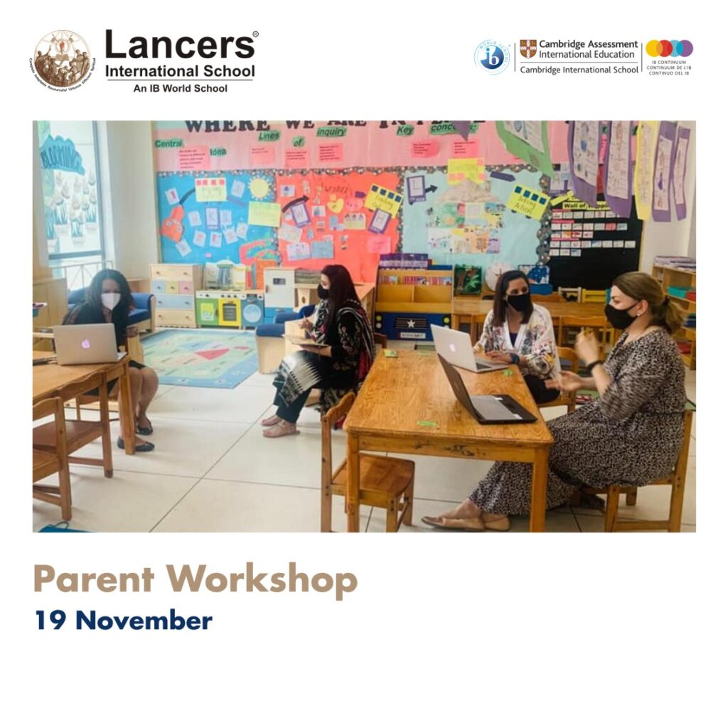 (19th November) Parent Workshop - Lancers International School