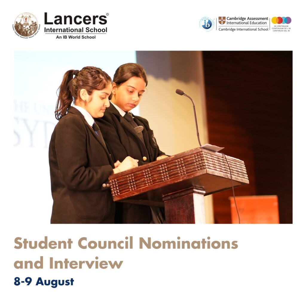 Student Council Nominations and interview (8th -9th August) - Lancers ...